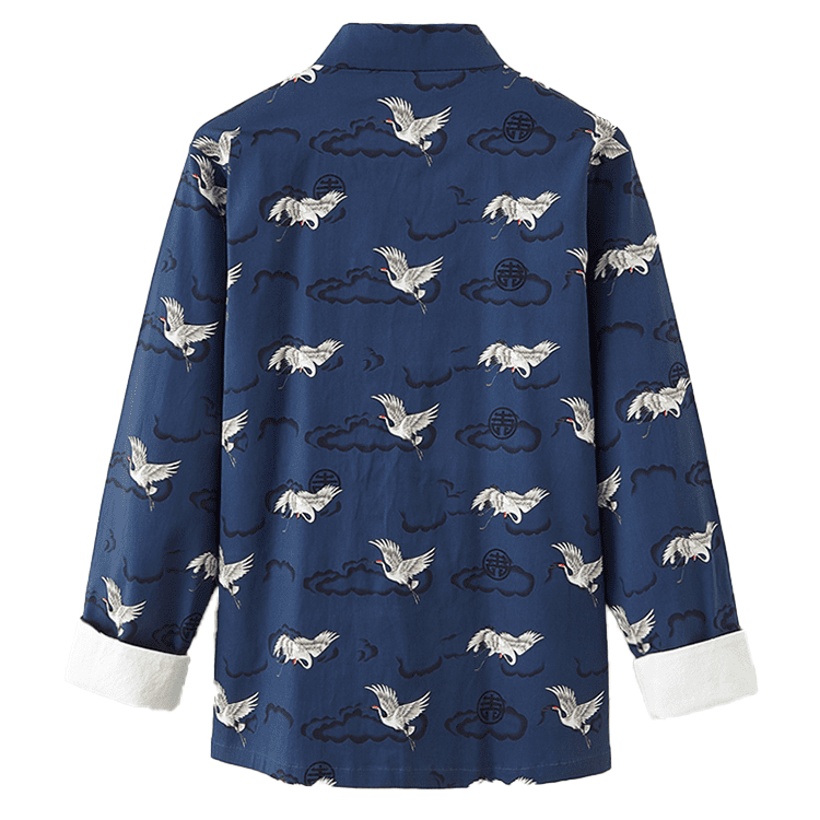 Modern Tang Jacket with Crane Pattern | Best Chinese Clothing
